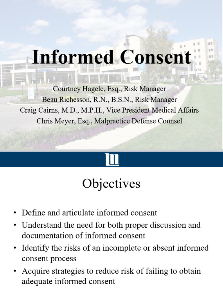 10 Informed Consent Courtney Hagele, Esq | PDF | Informed Consent | Patient