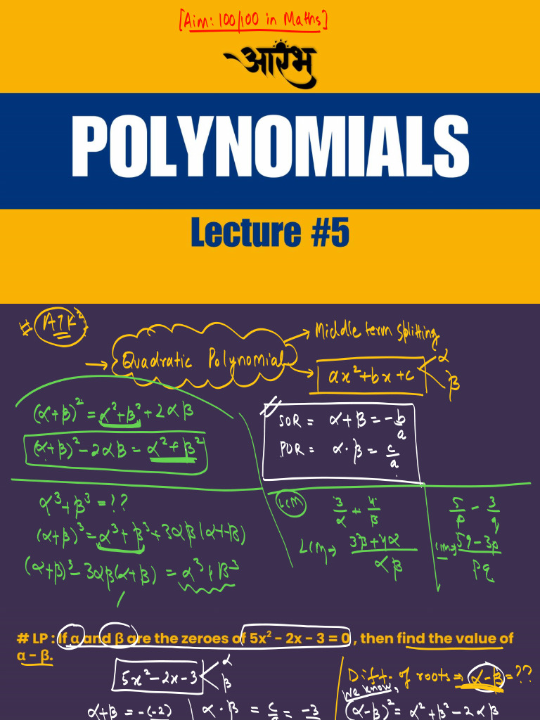 Polynomials L5 1899473 | PDF