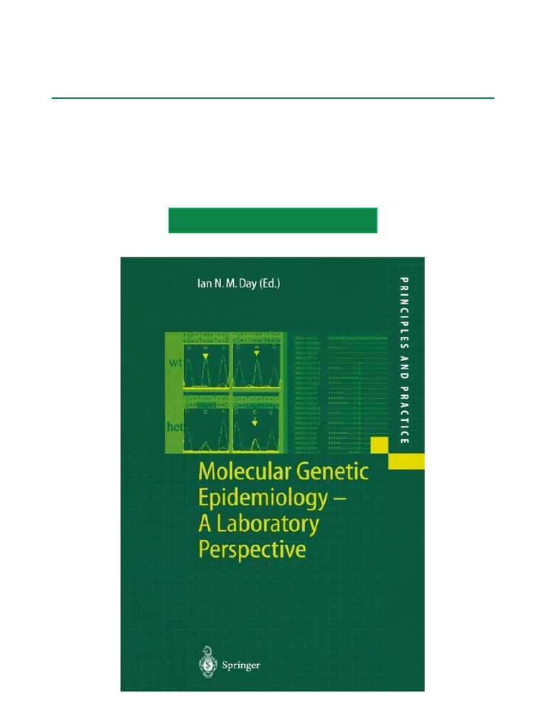 Molecular Genetic Epidemiology A Laboratory Perspective, 1st Edition Free Ebook Download | PDF ...