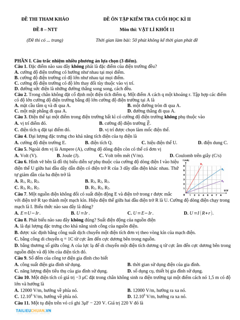 ĐỀ-8-CK2-LÝ-11-FORM-2025-TT-7791 | PDF