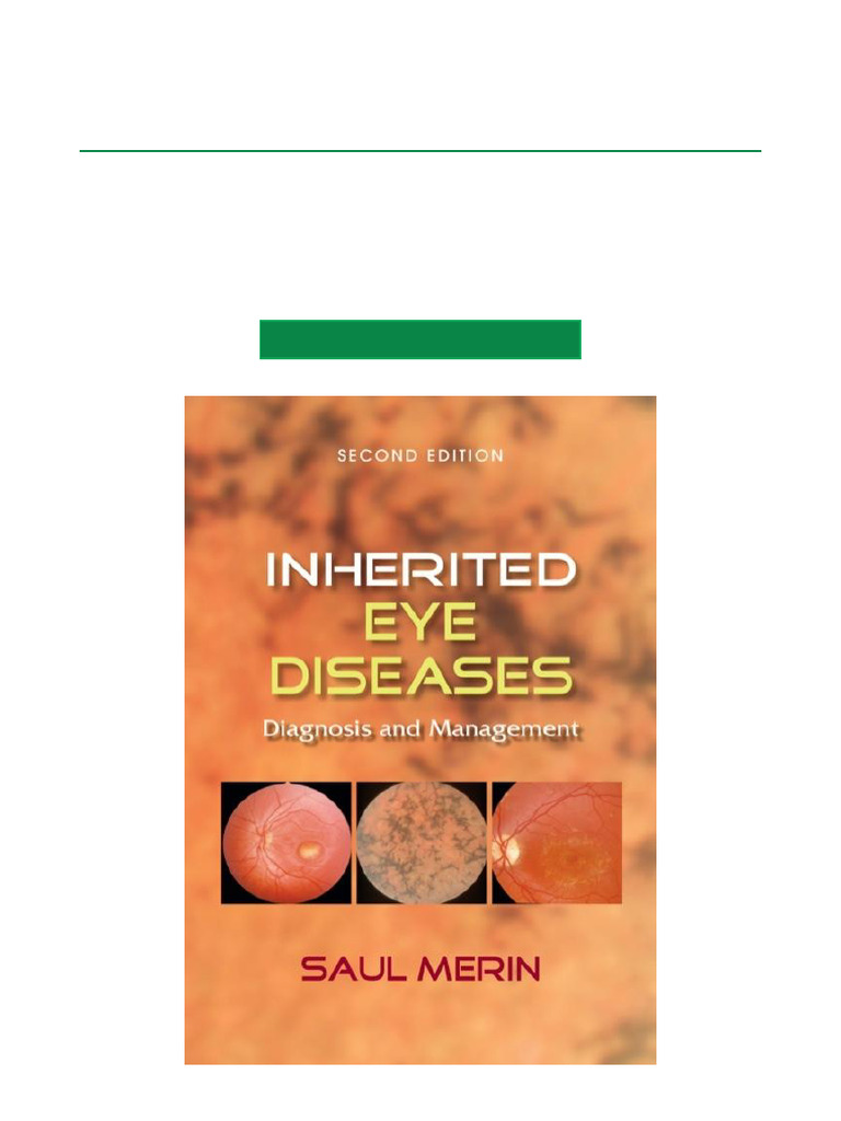 Inherited Eye Diseases Diagnosis and Management, 2nd Edition Fast ...