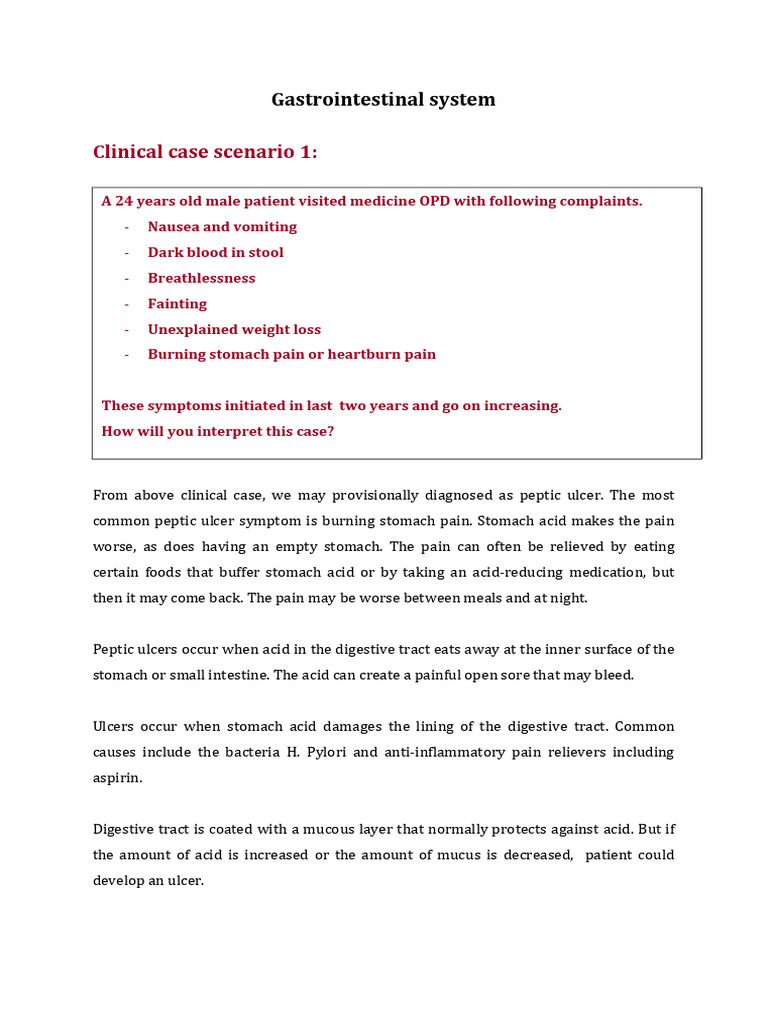 Clinical Cases - Part Two - Git | PDF | Stomach | Gallbladder