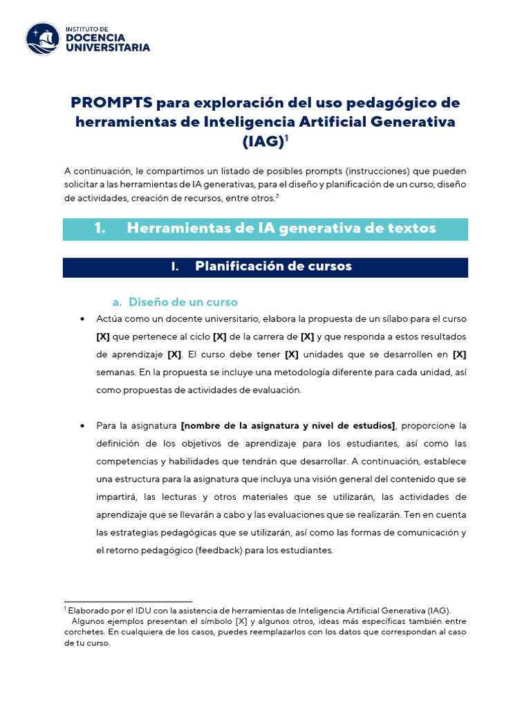 Modelos de PROMPTS | PDF | Inteligencia artificial | Inteligencia (IA ...