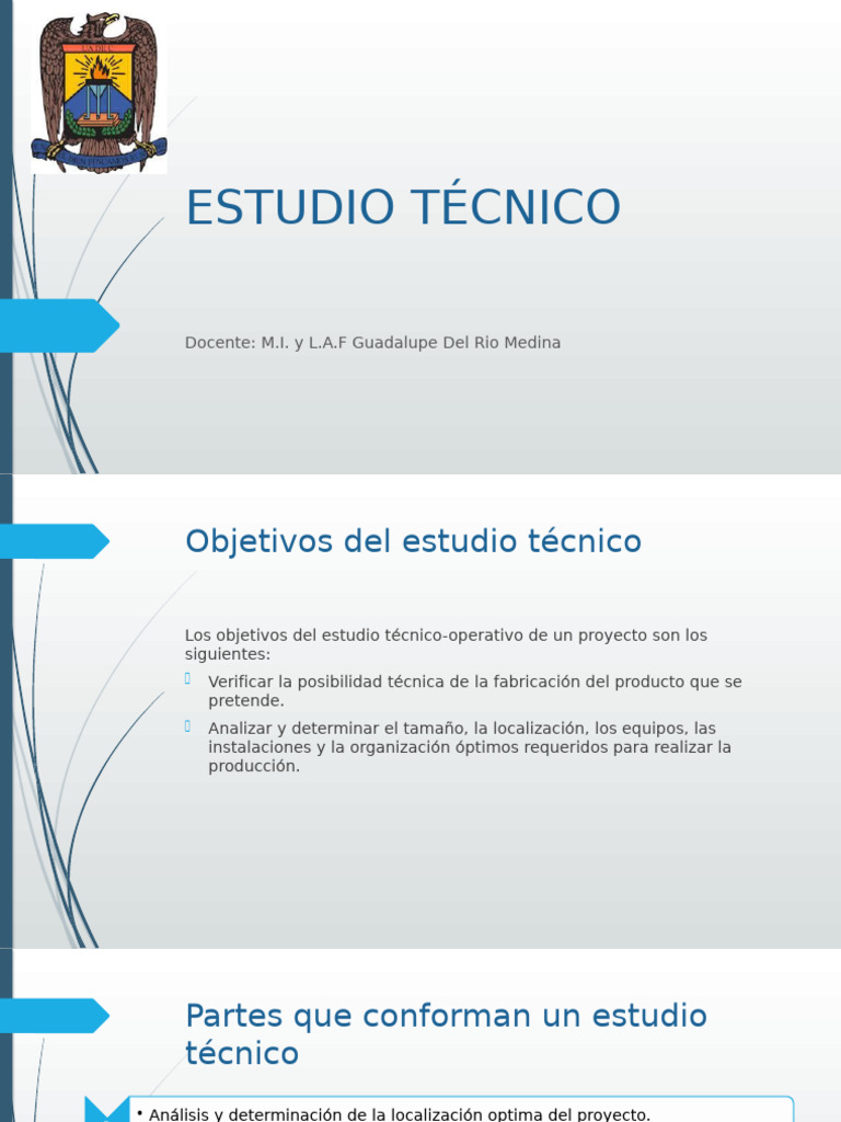 Estudio Técnico para Proyectos Productivos | PDF | Ingenieria Eléctrica ...