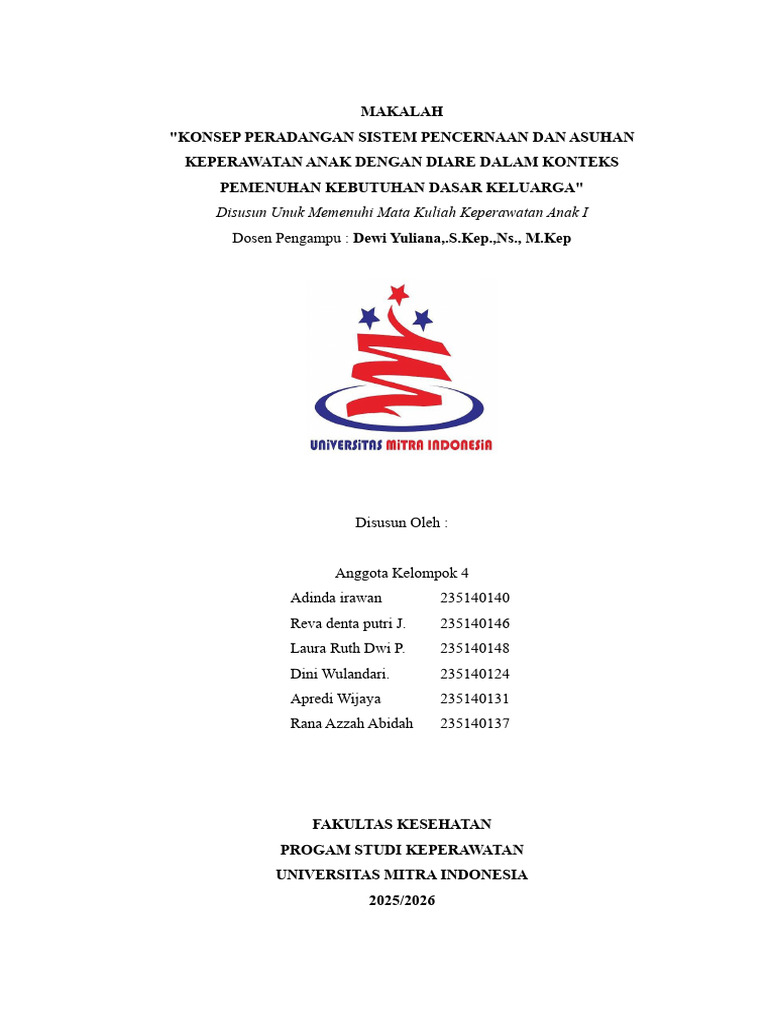 Makalah Diare | PDF