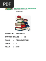 Business Studies Grade 12 Term 2 Notes 2023 | PDF