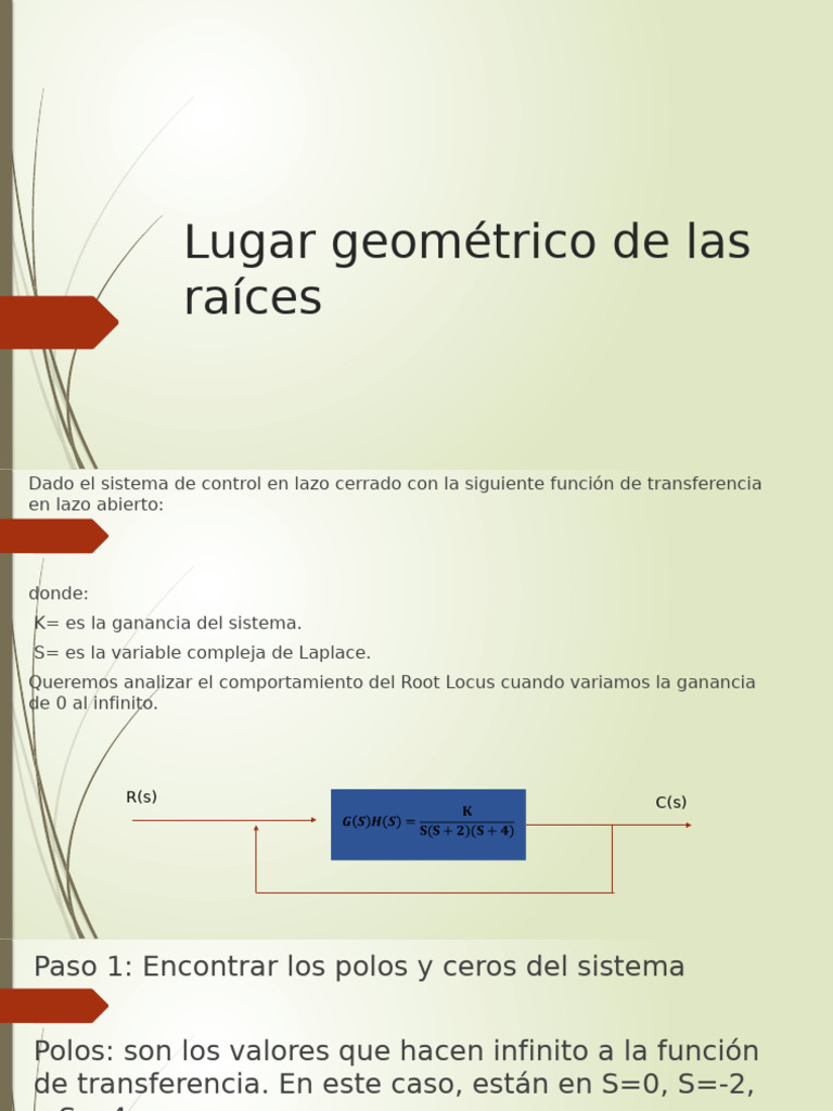 Lugar Geométrico de Las Raíces | PDF | Asíntota | Ecuaciones