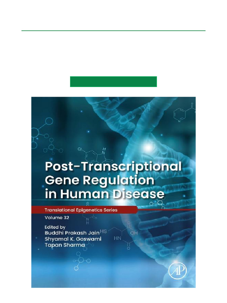Post Transcriptional Gene Regulation in Human Disease Scribd Download ...
