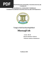 A.sardor Mobil Ma'Ruza | PDF