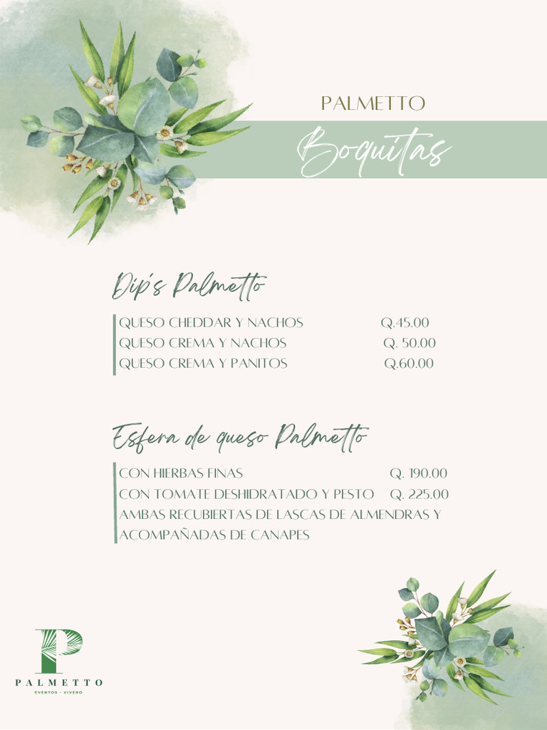 Boquitas Palmetto | PDF