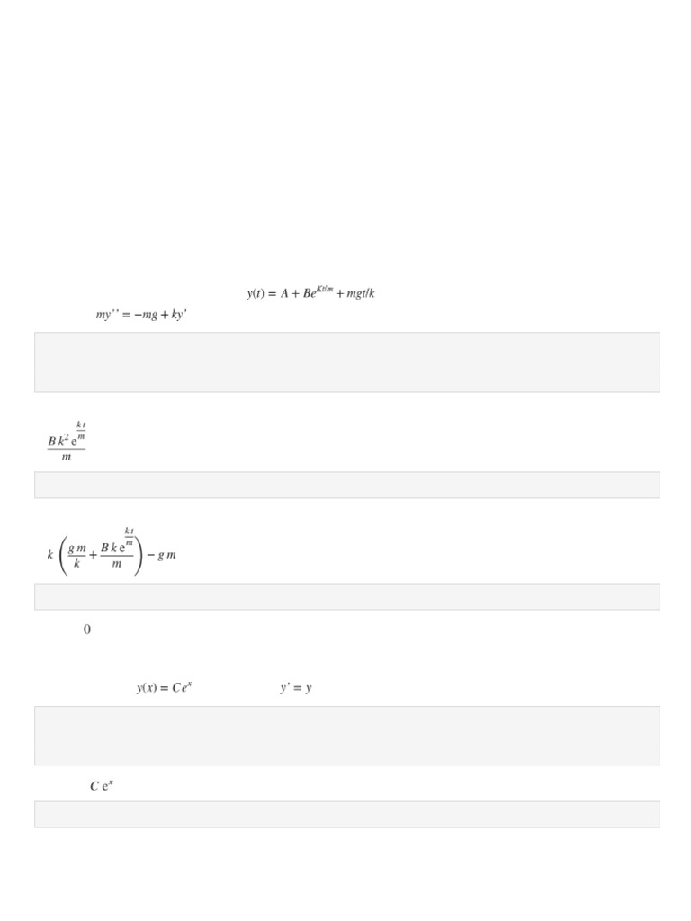 Practica 1 EDO 1er Orden | PDF | Ecuaciones | Ecuaciones diferenciales