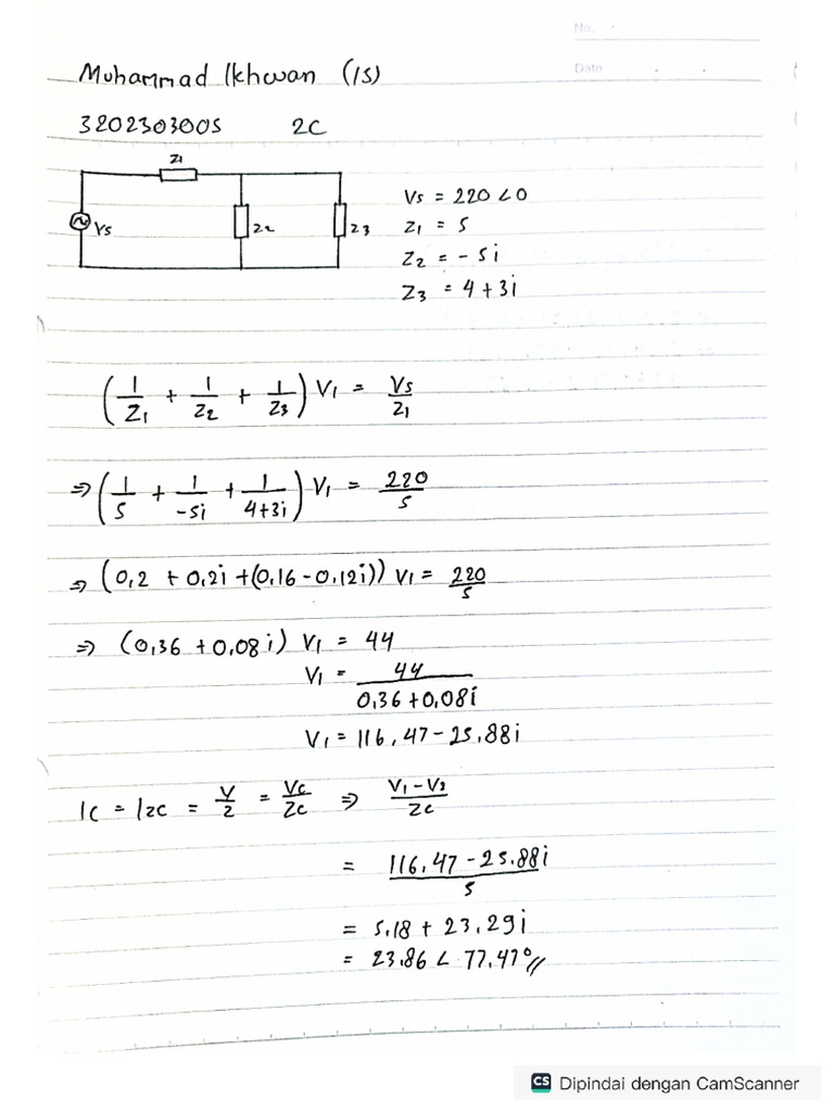 Muhamad Ikhwan 2C Rangkaian Listrik 2 | PDF