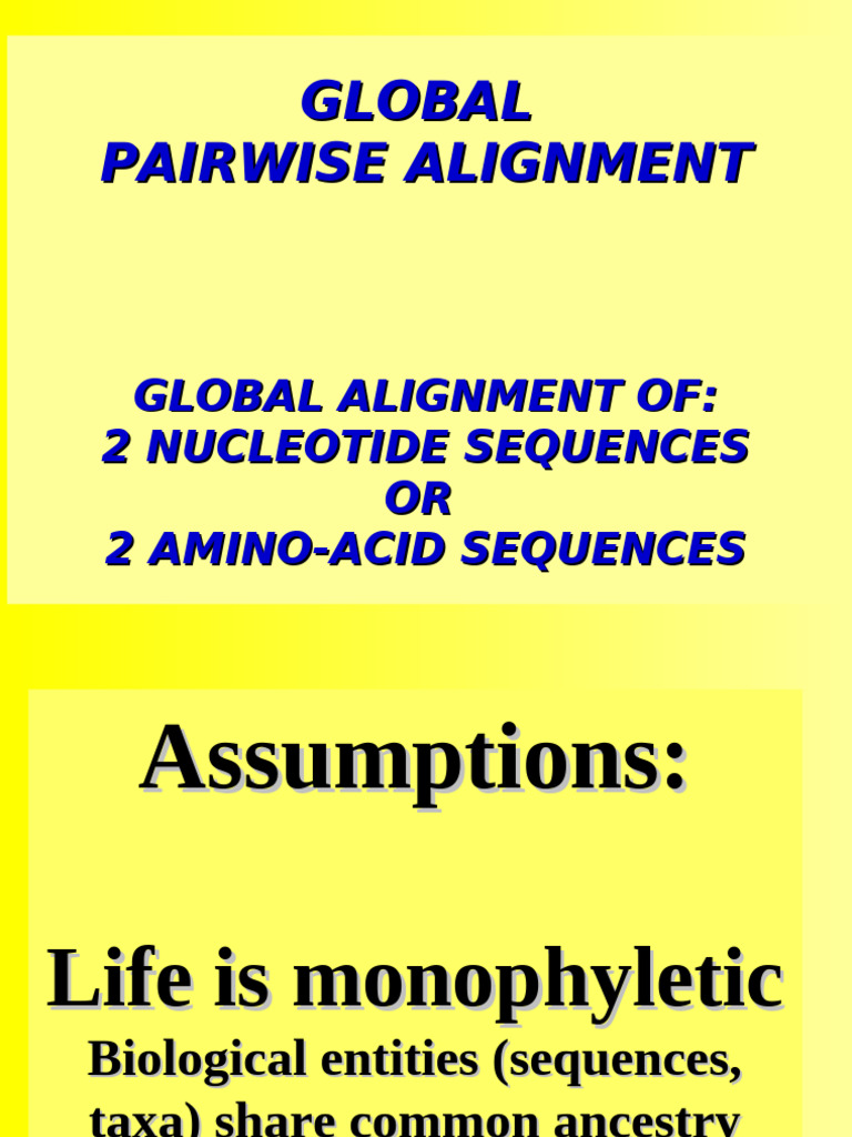 Bioinformatics Alignment | PDF | Sequence Alignment | Biostatistics