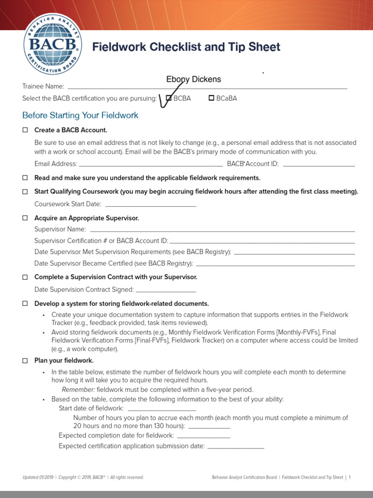 Fieldwork Checklist and Tip Sheet | PDF | Computing