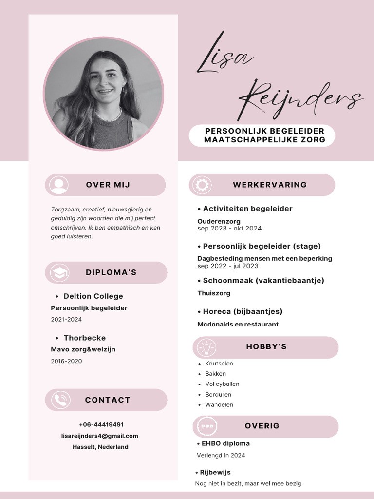 CV Lisa Reijnders | PDF