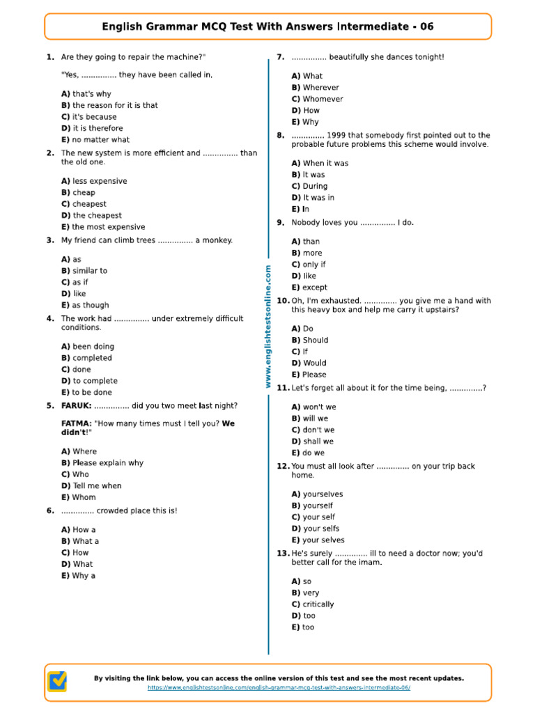 English Test | PDF