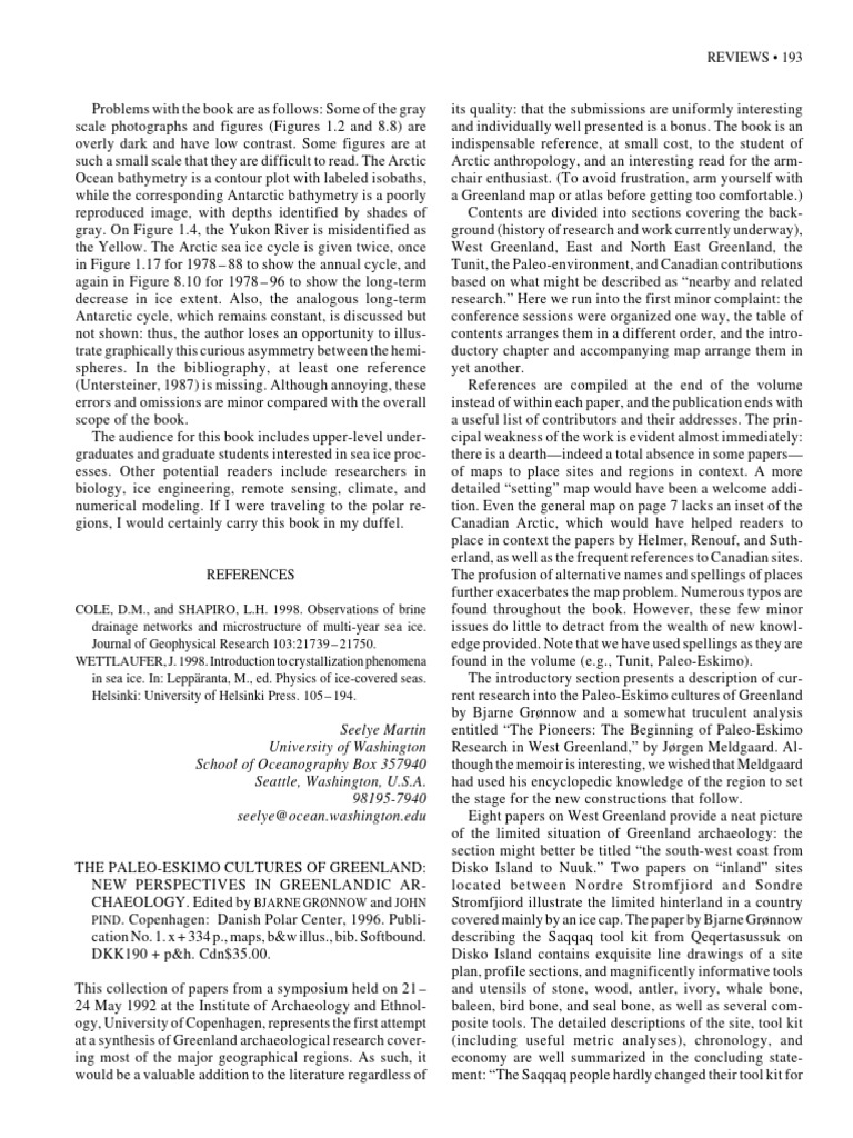 The_Paleo_Eskimo_Cultures_of_Greenland_N | PDF | Eskimo | Earth Sciences