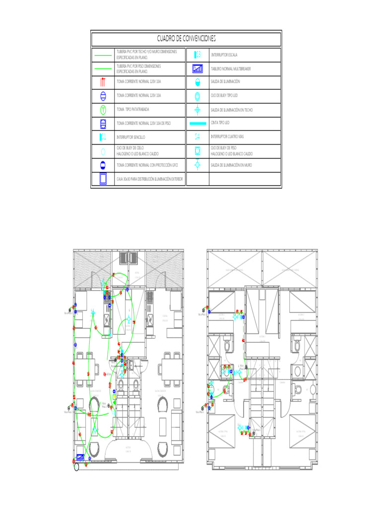 Plano Electricos Casas Tipo 1 | PDF
