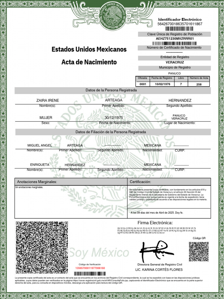Identificador Electrónico 5642670018635701611867 - 20250415 - 122334 ...