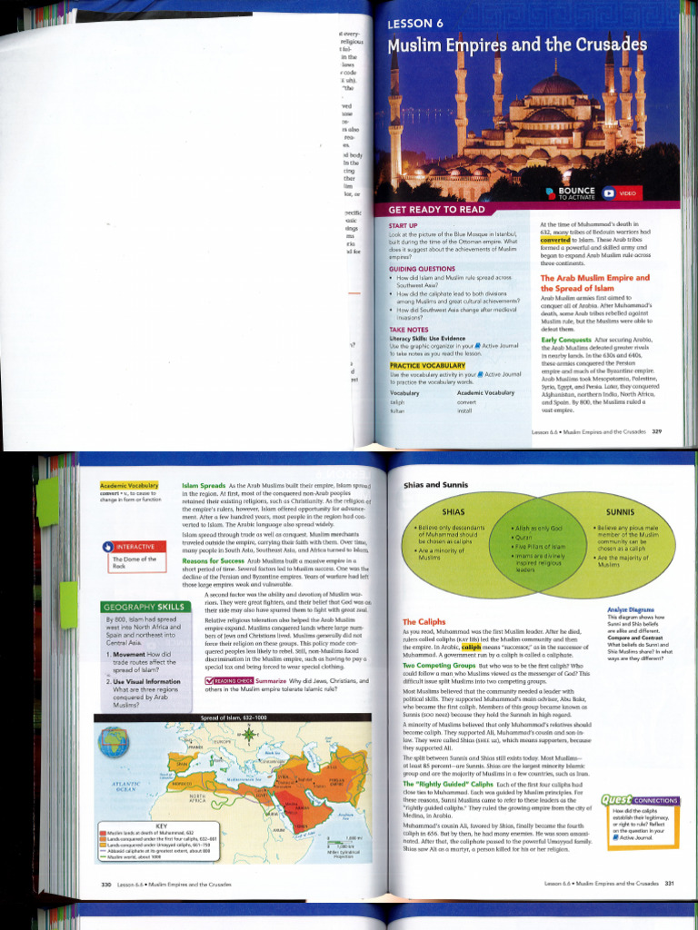 Lesson+6 6+Muslim+Empires+and+the+Crusades | PDF