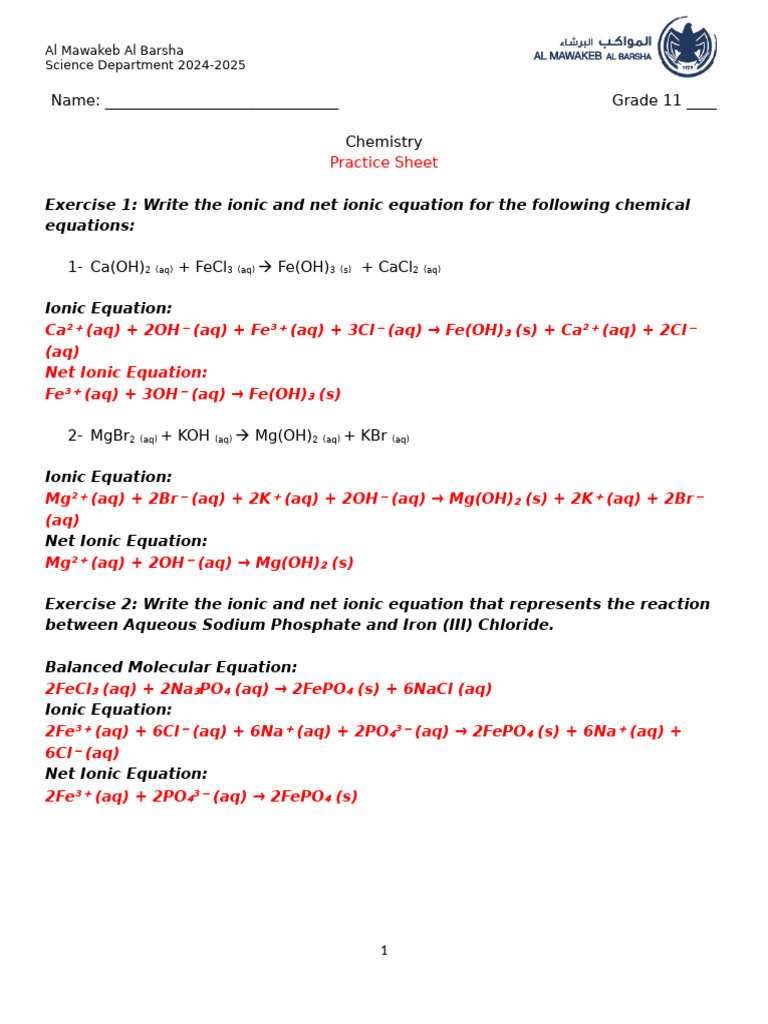 Practice Sheet (18) | PDF