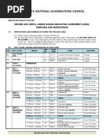 KCSE 2025 Exam Timetable | PDF
