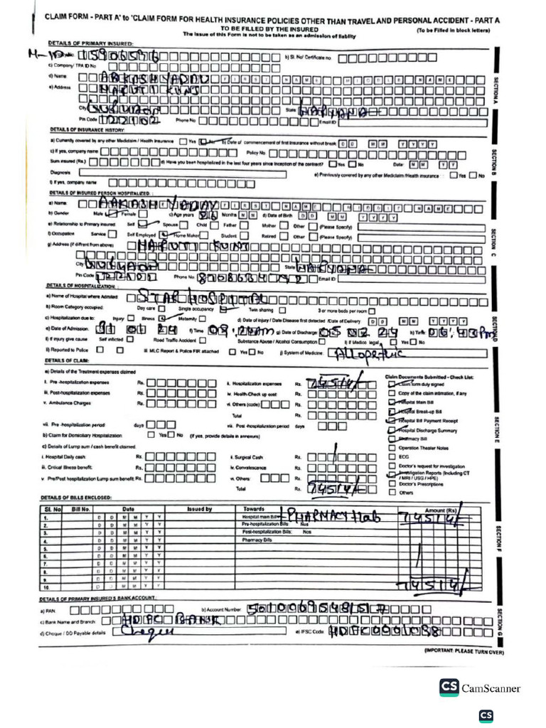 Akash Yadav Claims Documents.... | PDF