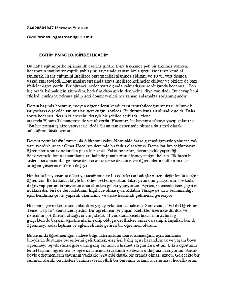 Egitim Psikolojisi | PDF