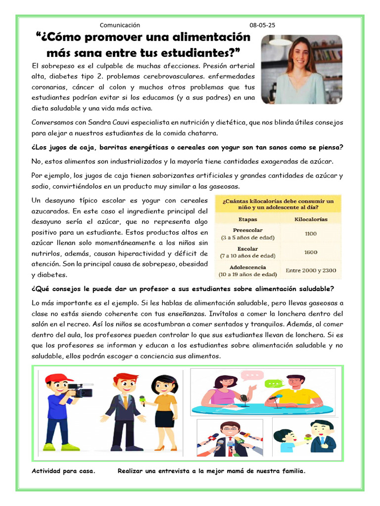 Ficha Comp Entrevista Sustantivo | PDF