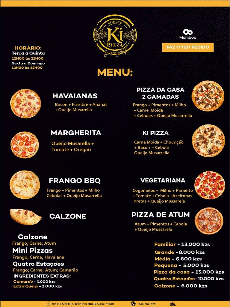 Pizza A6 Menu | PDF