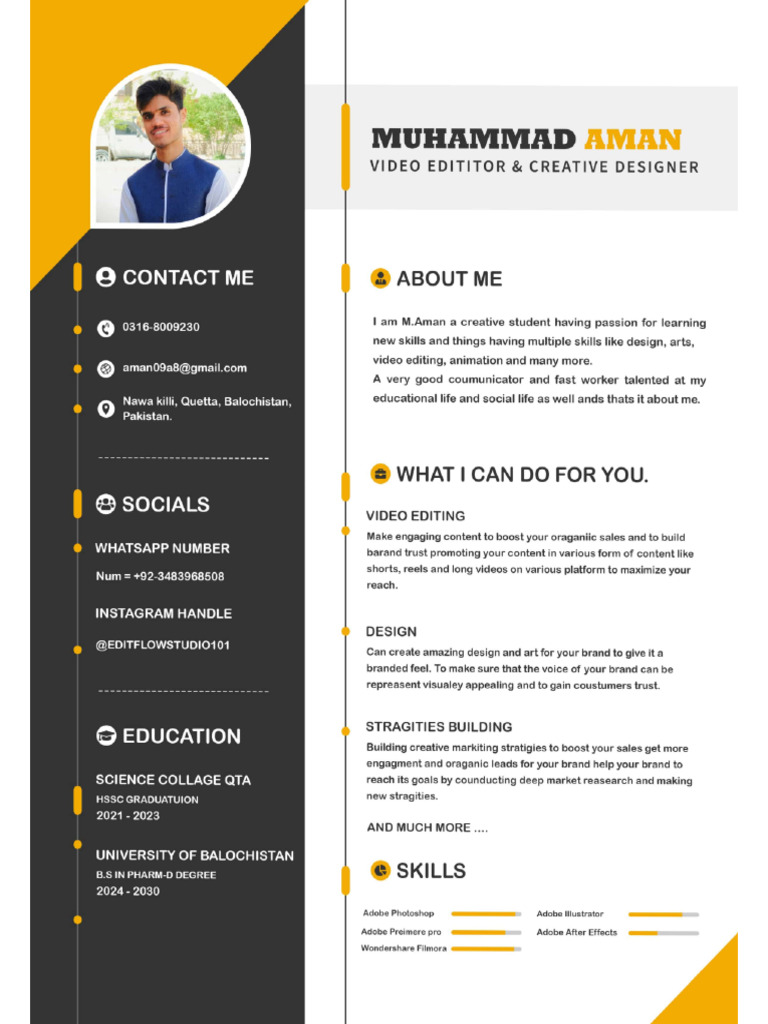 Coustum CV | PDF