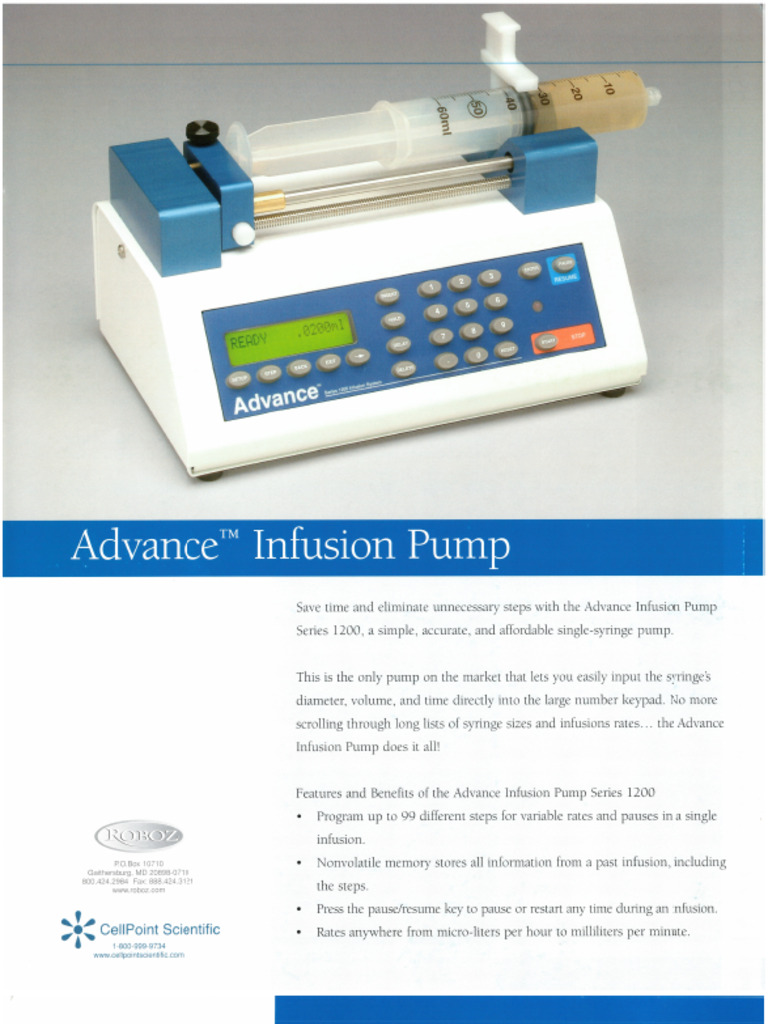 ROBOZ Advance Infusion Pump | PDF