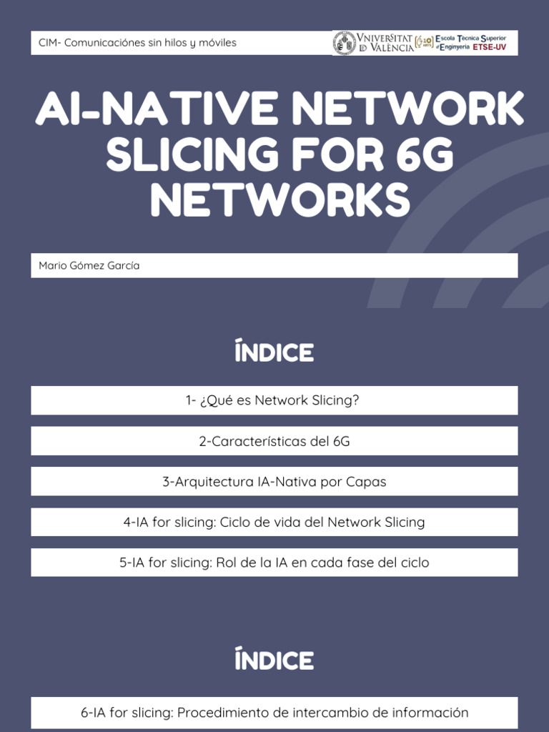 Ai-Native Network Slicing For 6G Networks | PDF | Informática | Telecomunicaciones
