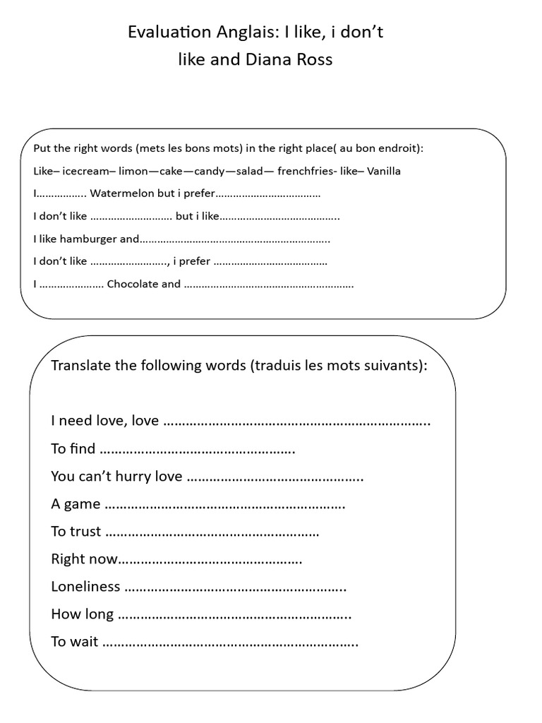 i Like Dont Like | PDF