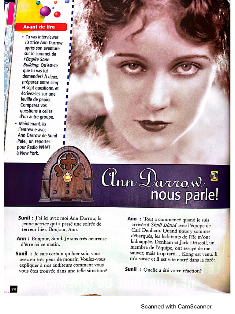 PC Reading - Ann Darrow nous parle! | PDF