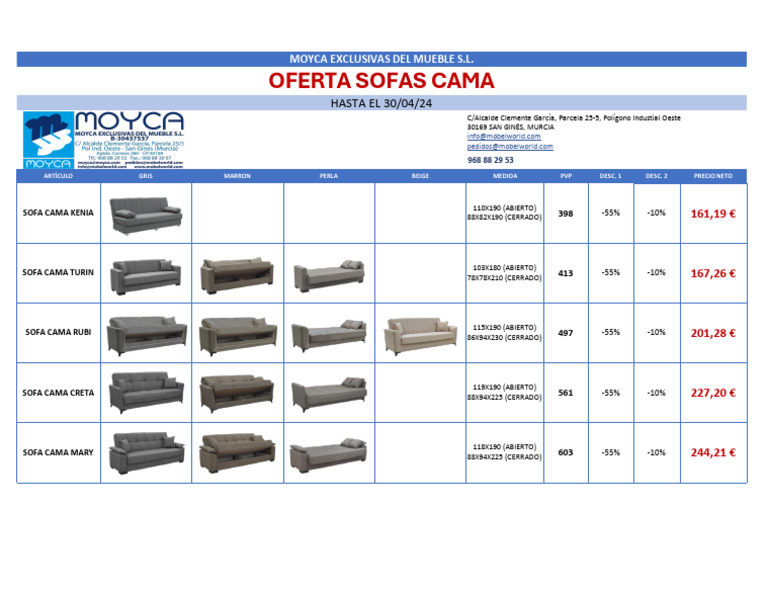 Oferta Sofas Cama.01 | PDF