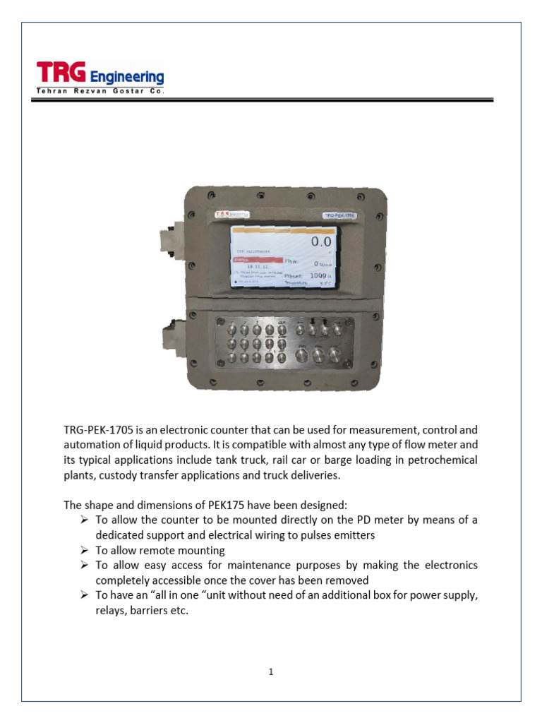 21 - Preset Batch Controller | PDF | Flow Measurement | Manufactured Goods