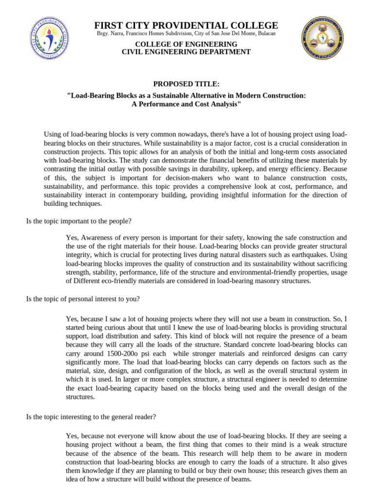 Load-Bearing Blocks As A Sustainable Alternative in Modern Construction ...