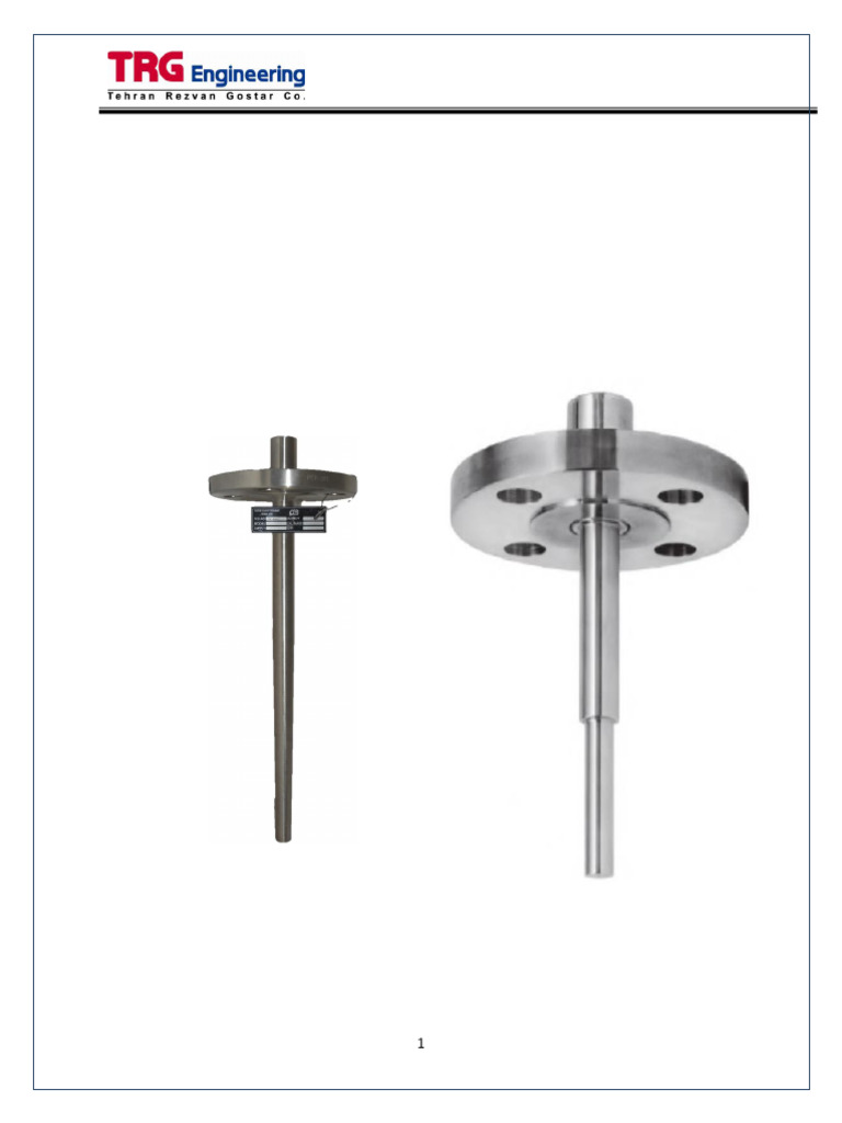 TRG-PEK-361 Flanged Thermowell Guide | PDF | Continuum Mechanics ...