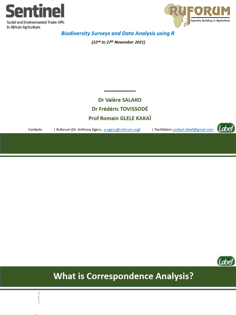 Day6 Constrained Ordination | PDF | Principal Component Analysis | Analysis