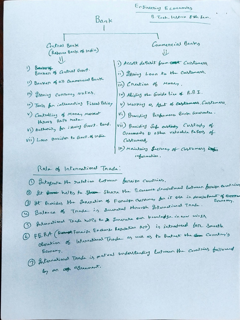 BT801 Economics Class Notes | PDF