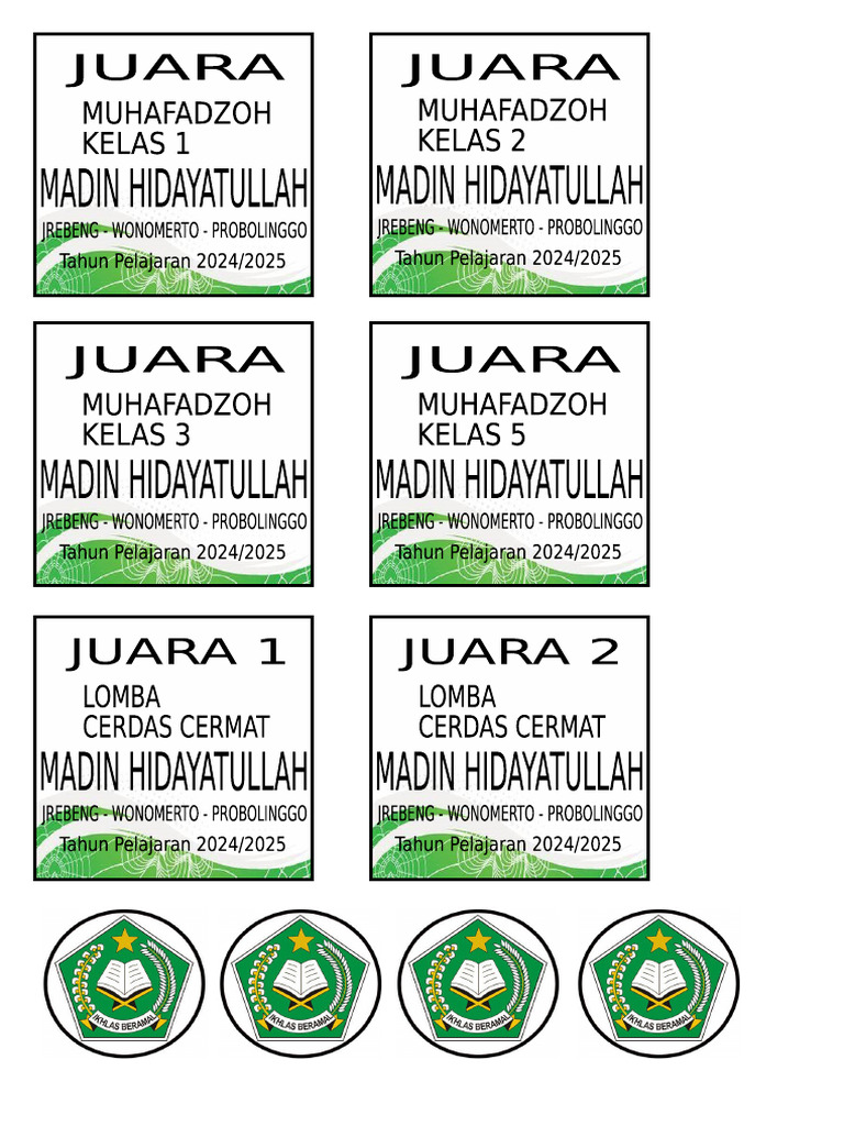 Nama Piala Badrus | PDF