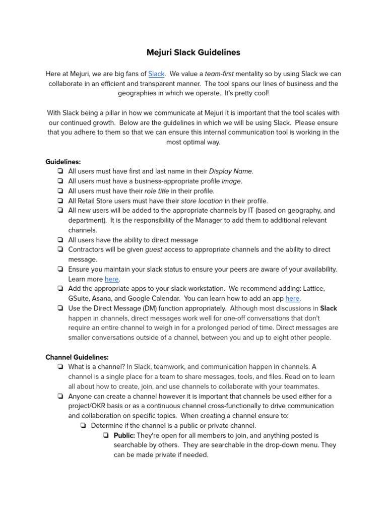 Slack+Guidelines Compressed | PDF | Software | World Wide Web