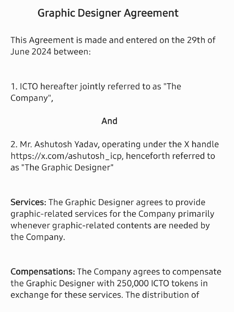 Graphic Designer Agreement - 240701 - 104746 | PDF