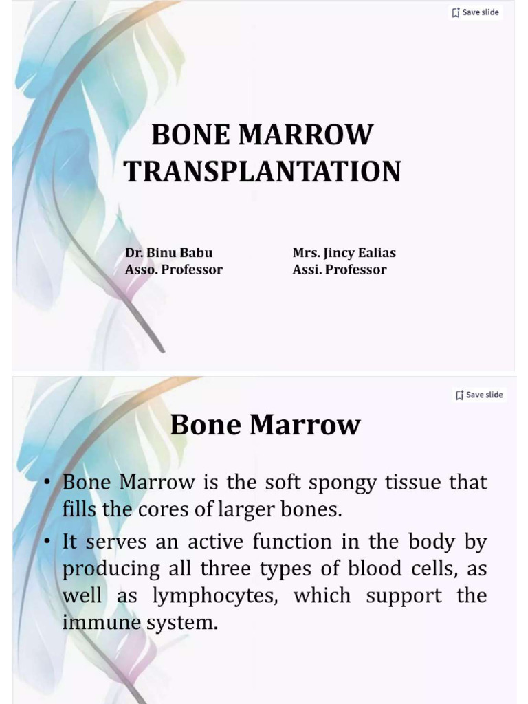 Bone Marrow transplant | PDF