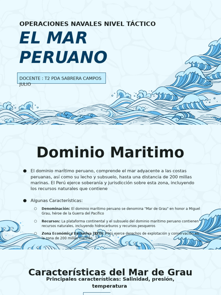 Exposición Operaciones Navales Semana 7 | PDF | Mar | Hidrología