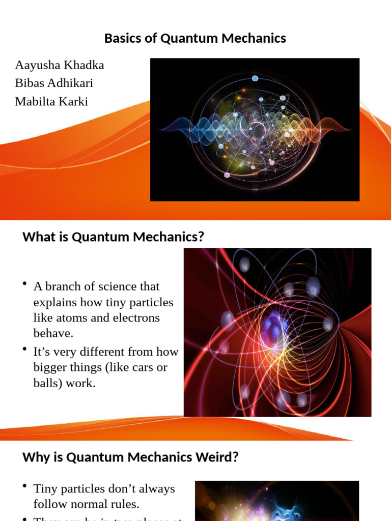 Basics of Quantum Mechanics | PDF