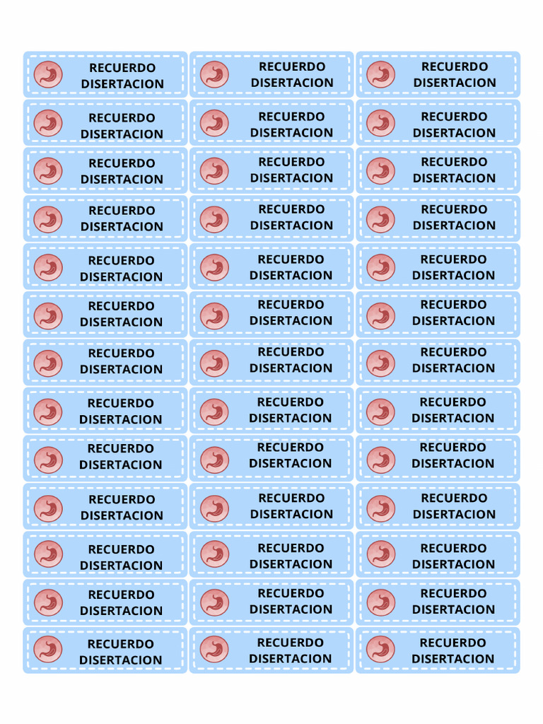 RECUERDO DISERTACION | PDF