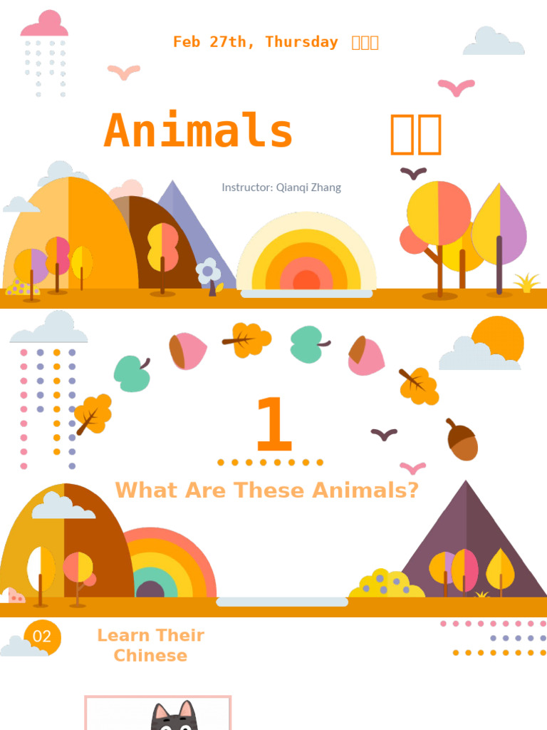 Feb 27 - Thursday - Focus On Animals | PDF