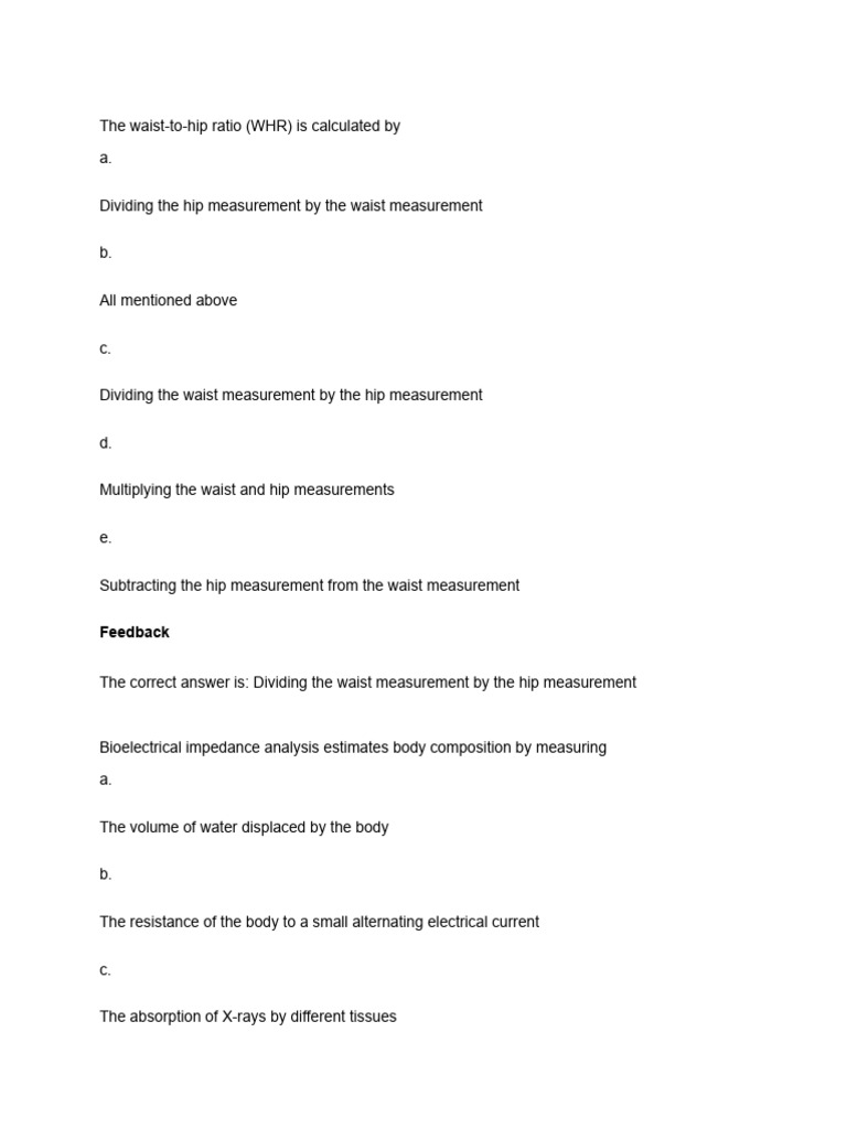 Body Composition Measurement Methods | PDF | Adipose Tissue | Leptin